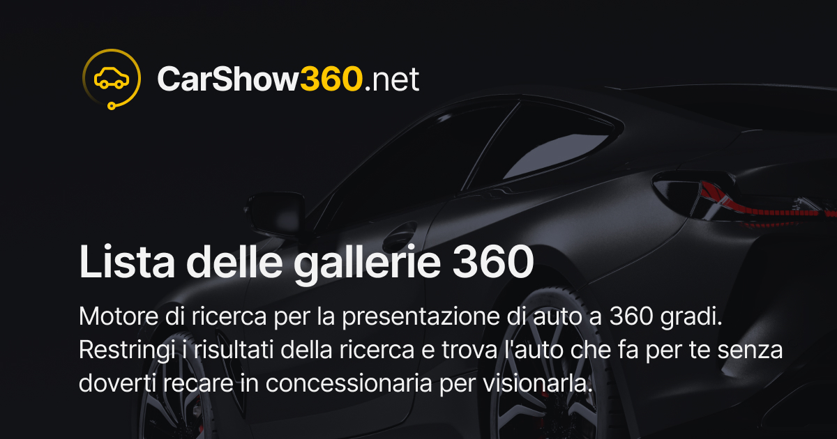 undefined undefined - Lista delle gallerie 360 | CarShow360